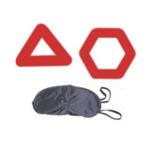 School Team Building Activity Kits - Team Building Blindfold Shapes